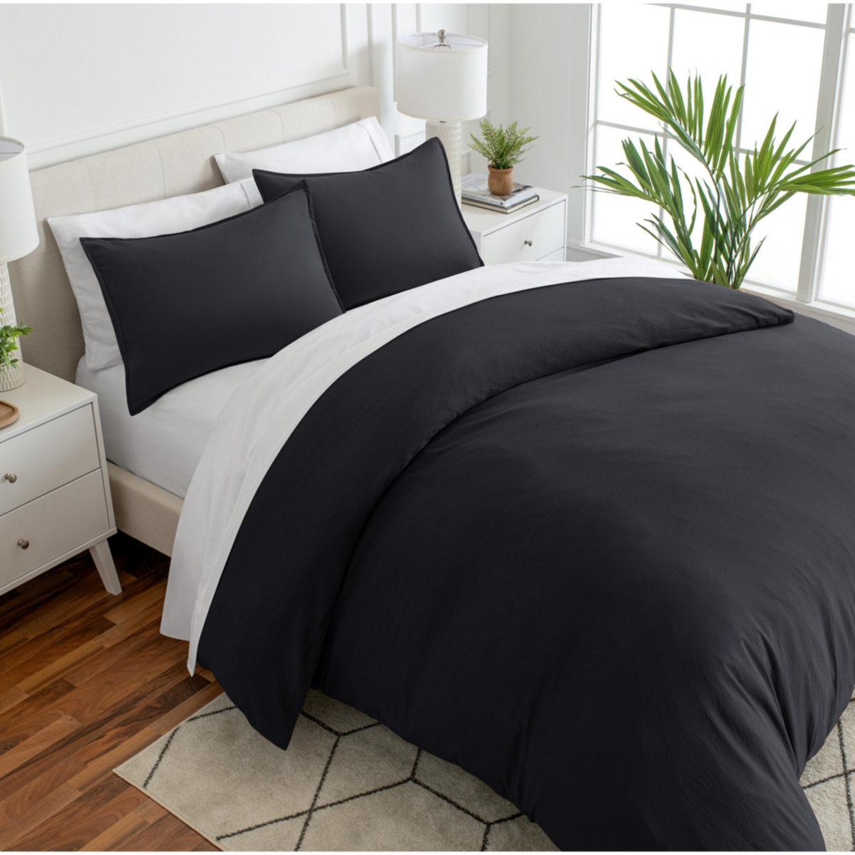Click here for Bare Home Ultra-Soft Sand washed Queen Duvet Cover... prices