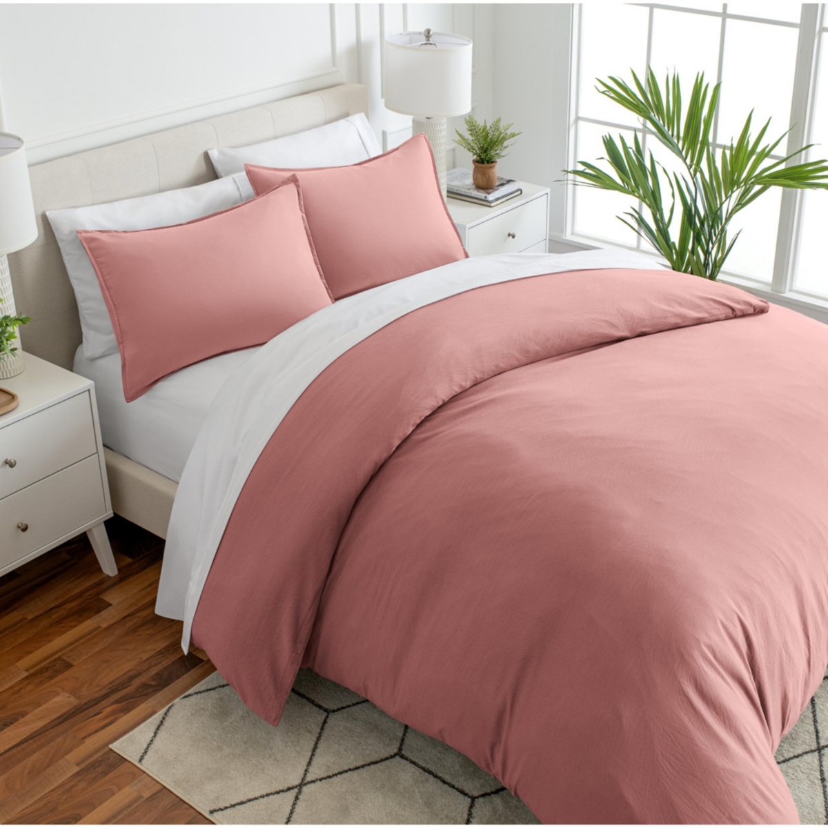 Click here for Bare Home Ultra-Soft Sand washed Queen Duvet Cover... prices