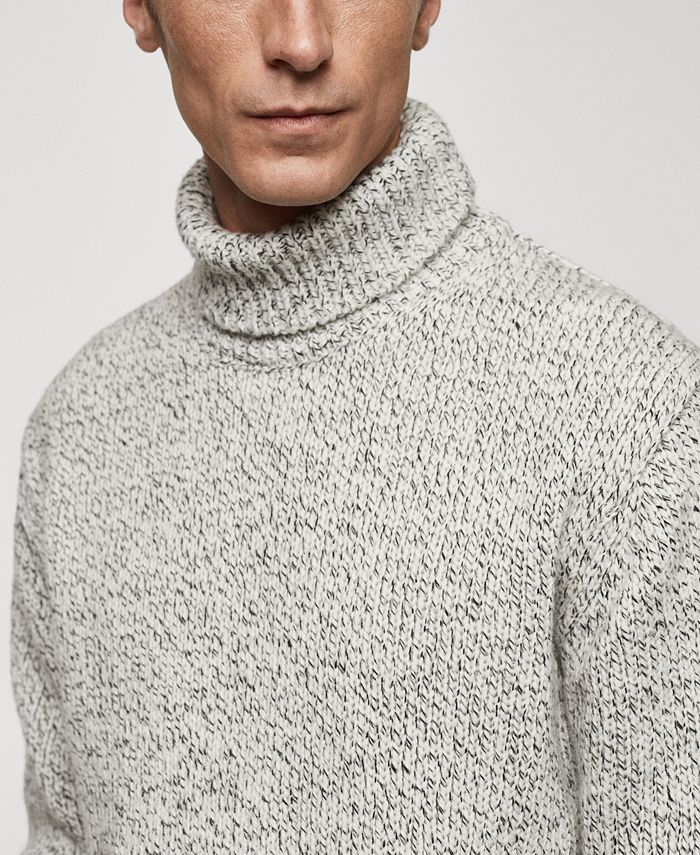 MANGO Men's Wool Turtleneck Sweater - Macy's