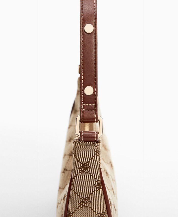 MANGO Women's Jacquard Shoulder Bag - Macy's