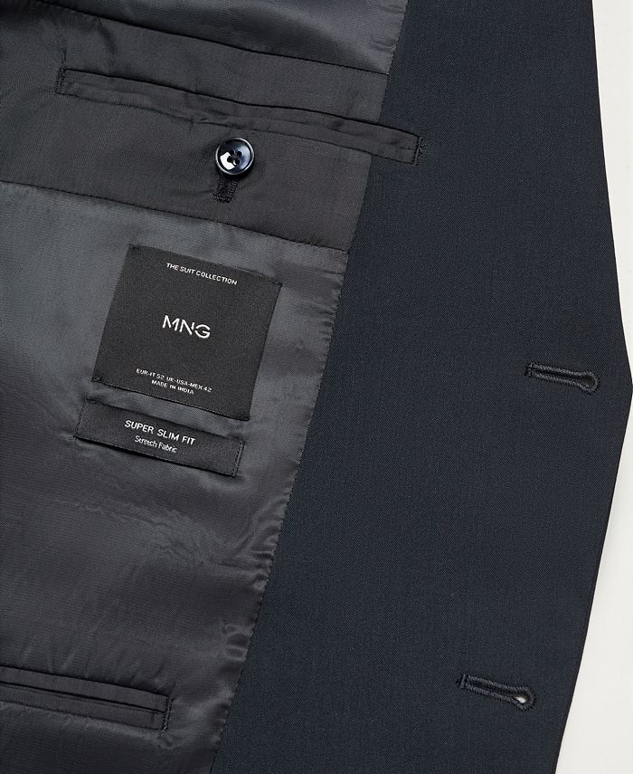 MANGO Men's Super Slim-Fit Stretch Fabric Suit Blazer - Macy's