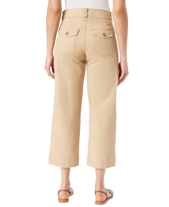 Gloria Vanderbilt Womens Shape Effect Wide Leg Cropped Pants Macys