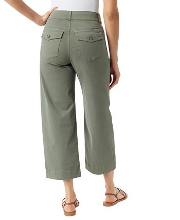 Gloria Vanderbilt Women's Shape-Effect Wide-Leg Cropped Pants - Macy's