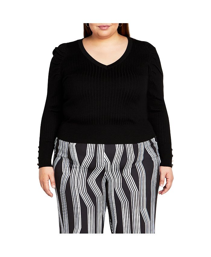 CITY CHIC Plus Size Rebel Rock Sweater - Macy's