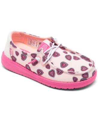 Hey Dude Toddler Girls Wendy Hearts Casual Moccasin Sneakers from ...