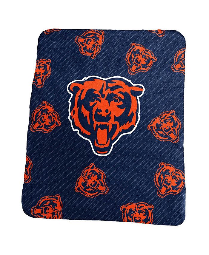 Logo Brands Chicago Bears 50" x 60" Repeating Logo Classic Plush Throw ...