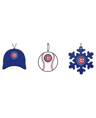 The Memory Company Chicago Cubs Three-Pack Cap, Baseball and Snowflake ...