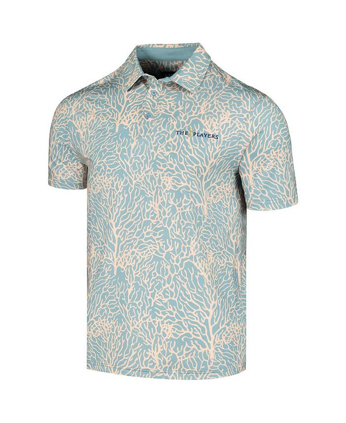 Flomotion Men's Blue THE PLAYERS Coral Reef Polo Shirt - Macy's