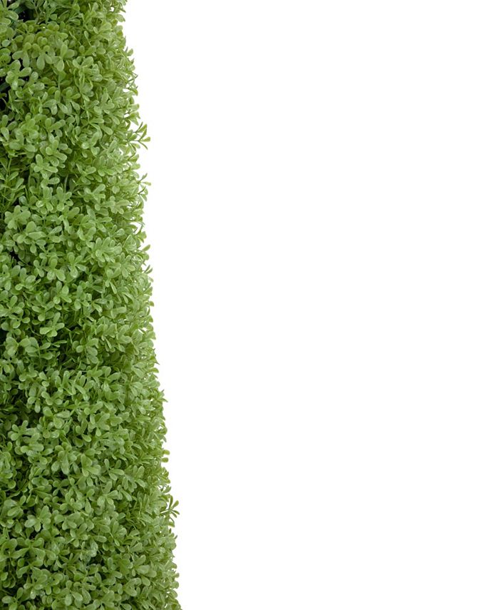 Northlight 6' Artificial Boxwood Cone Topiary Tree with Round Pot Unlit ...
