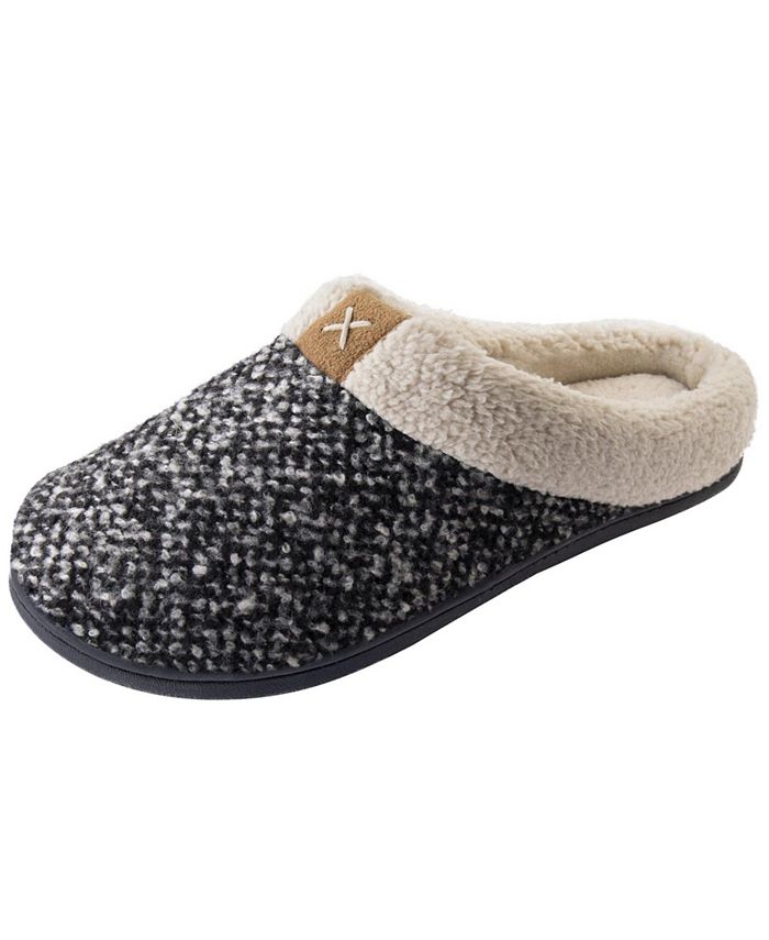 RockDove Rock Dove Women's Boucl Knit Sherpa Lined Slipper - Macy's