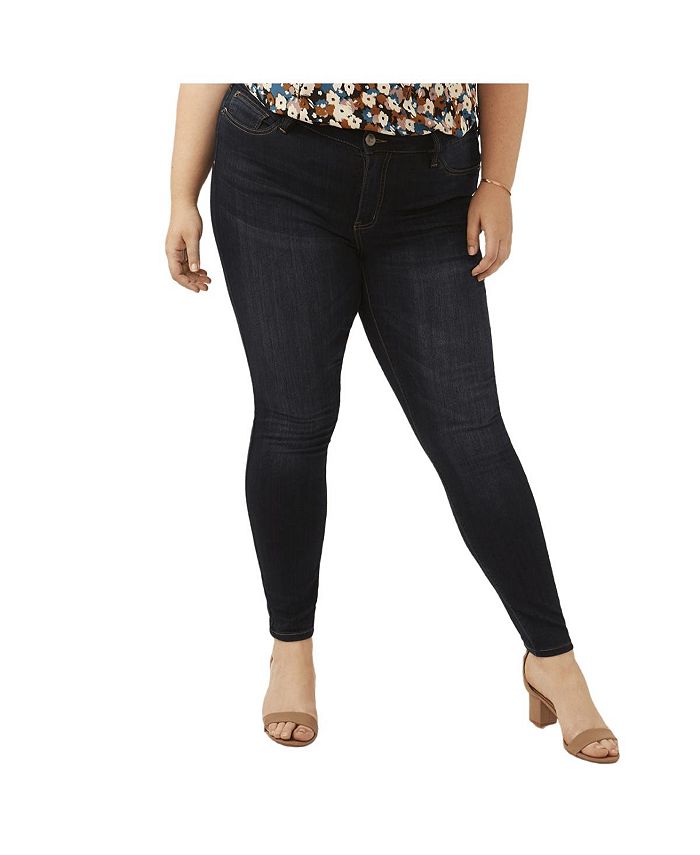 Molly & Isadora Plus Size High Rise Skinny Jean - Macy's