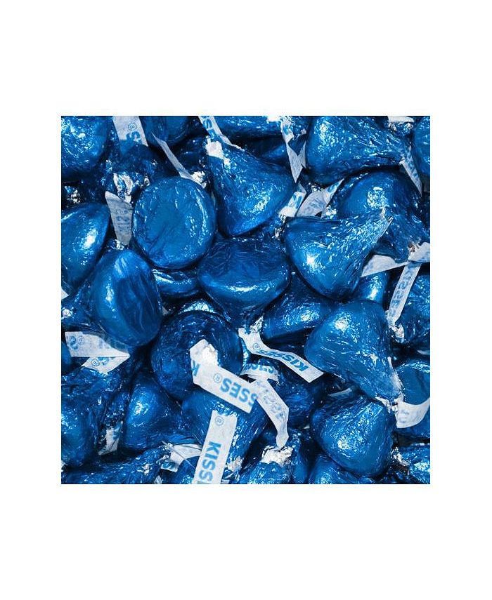 Just Candy Dark Blue Hershey's Kisses Candy Milk Chocolates 90ct Bag ...