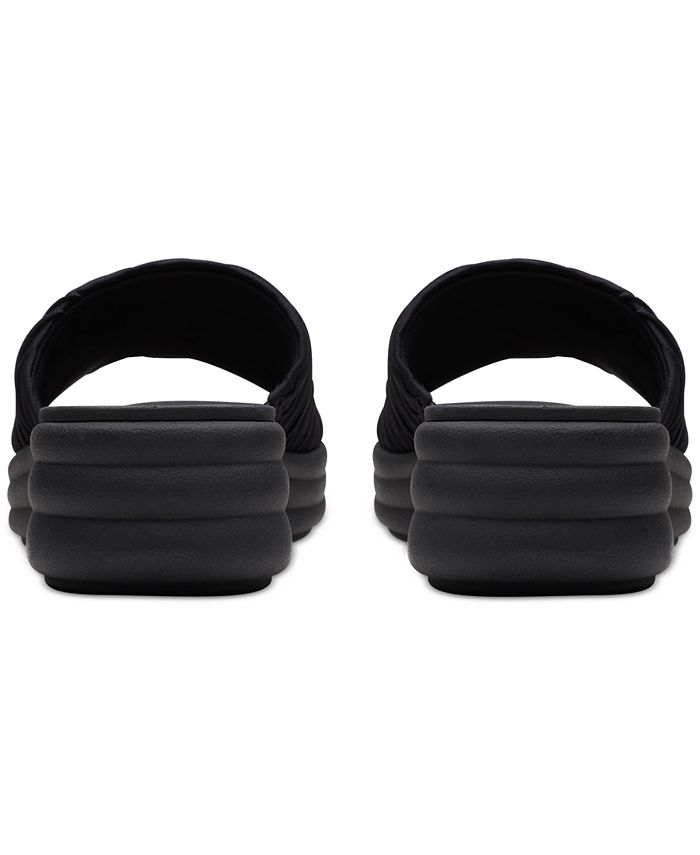 Clarks Drift Petal Texture Strap Slide Sandals - Macy's