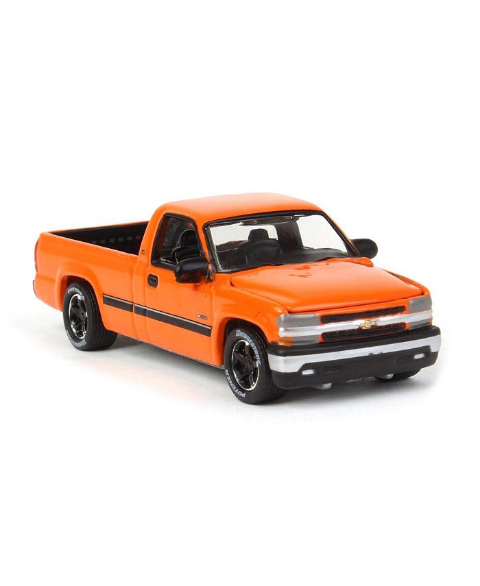 Johnny Lightning 1/64 Classic Gold 3A 2002 Chevrolet Silverado Orange ...