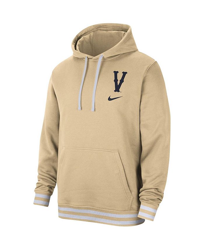 Nike Men's Tan Virginia Cavaliers Campus Retro Fleece Pullover Hoodie ...