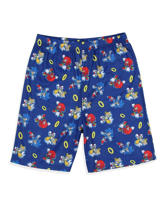 Sonic The Hedgehog Boys' Sonic And Friends 2 Piece Shorts Kids Pajama ...