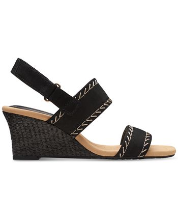 Clarks Kyarra Rose Espadrille Wedge Heel Sandals - Macy's