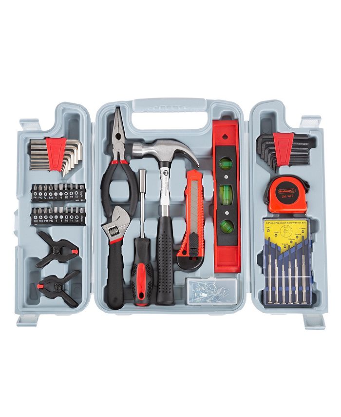 Stalwart Tool Kit - 132 Heat-Treated Pieces with Carrying Case ...