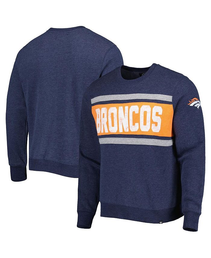 '47 Brand Men's Heather Navy Distressed Denver Broncos Bypass Tribeca ...