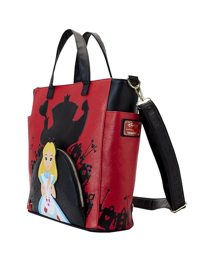 Loungefly Women's Alice in Wonderland Villains Convertible Tote Bag ...