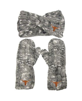 Women's ZooZatz Texas Longhorns Logo Marled Headband and Mitten Set ...