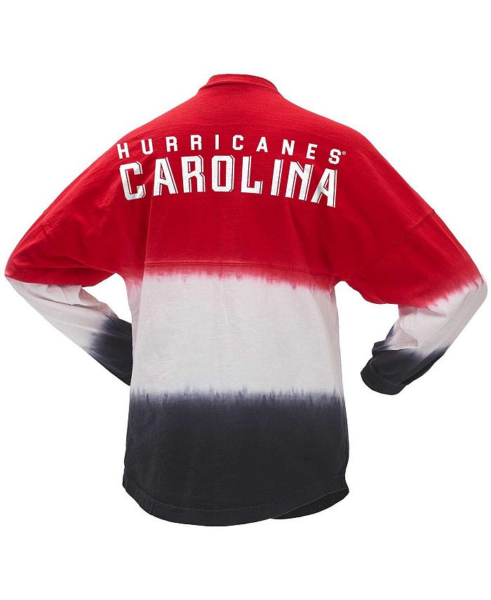Spirit Jersey Women's Red, Black Carolina Hurricanes Ombre Long Sleeve ...