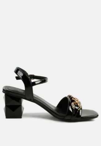 London Rag Womens Illusion Metal Chain Link Fantasy Heel Sandals - Macy's