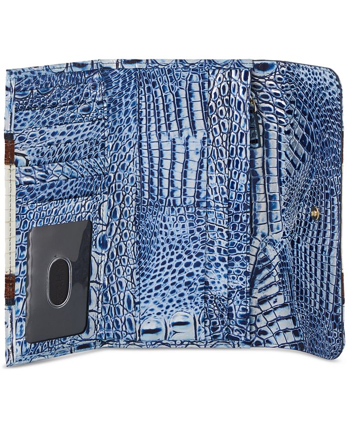 Brahmin Veronica Coastal Blue Odysea Leather Signature Wallet - Macy's