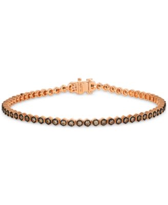 Chocolatier Chocolate Diamond Tennis Bracelet 1 1 6 ct. t.w. in 14k Gold Also Available in Rose Gold