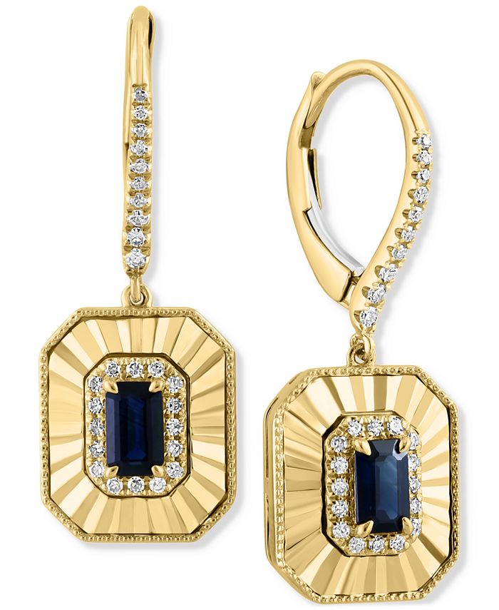 EFFY Collection EFFY® Sapphire (3/4 ct. t.w.) & Diamond (1/4 ct. t.w ...