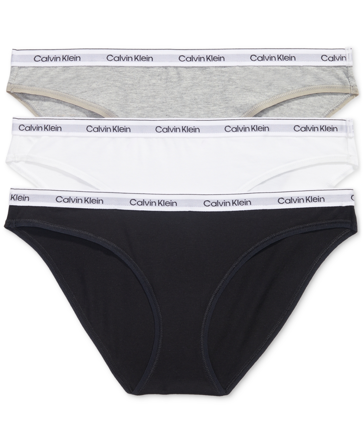 Click here for Calvin Klein Womens Modern Logo 3-Pack Bikini Unde... prices