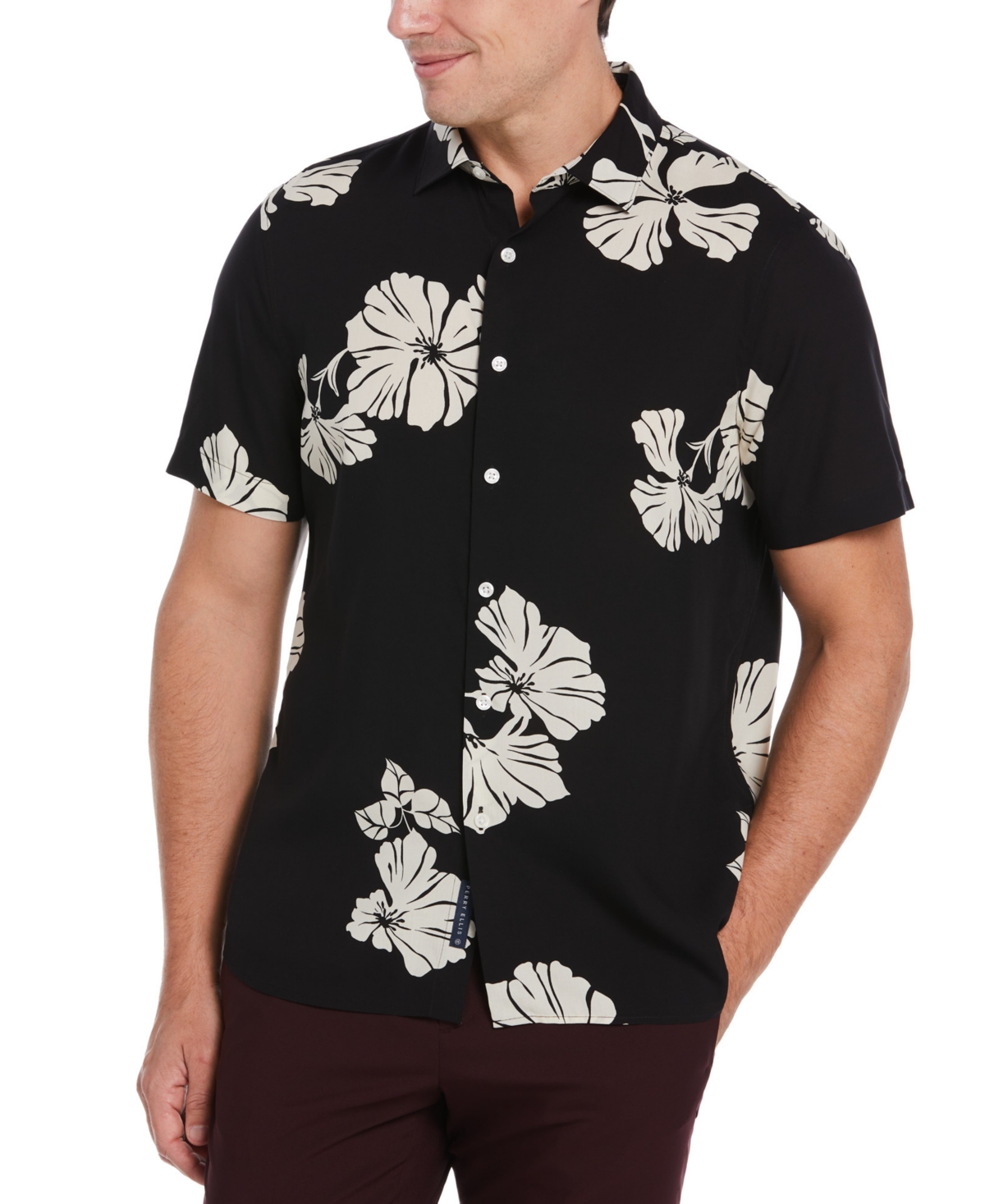 Click here for Perry Ellis Mens Contemporary Floral Print Short S... prices