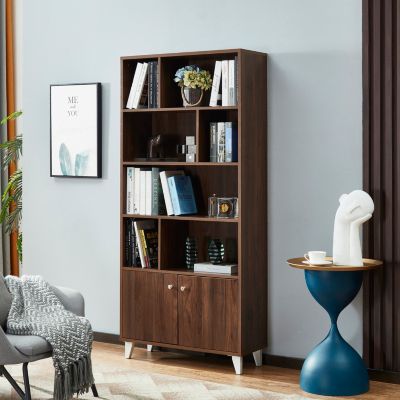 Bookcase, Bookshelf, Walnut - Macy's