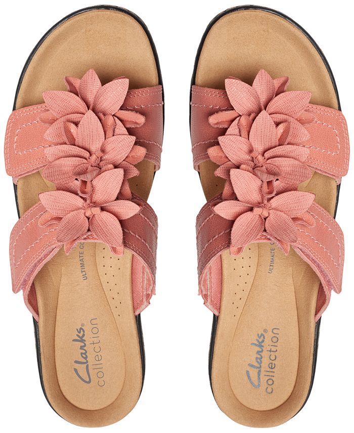 Clarks Merliah Raelyn Flower-Detail Wedge Heel Platform Sandals - Macy's