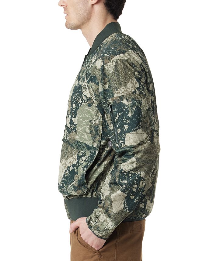 BASS OUTDOOR Men's Easy-Pack Travel Camo Bomber Jacket - Macy's