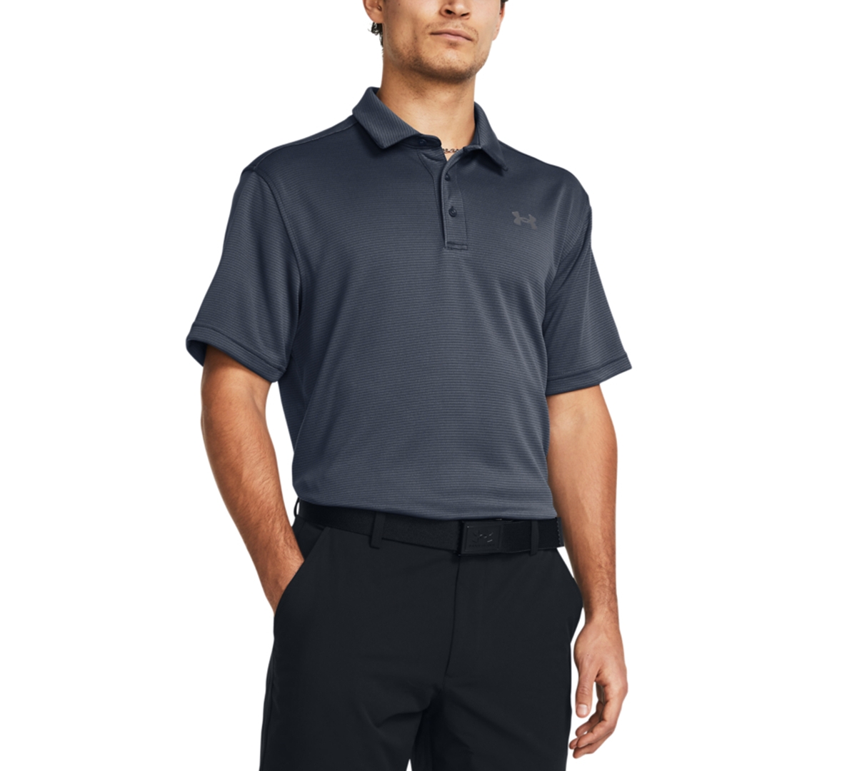 Click here for Under Armour Mens Tech Polo T-Shirt - Downpour Gra... prices