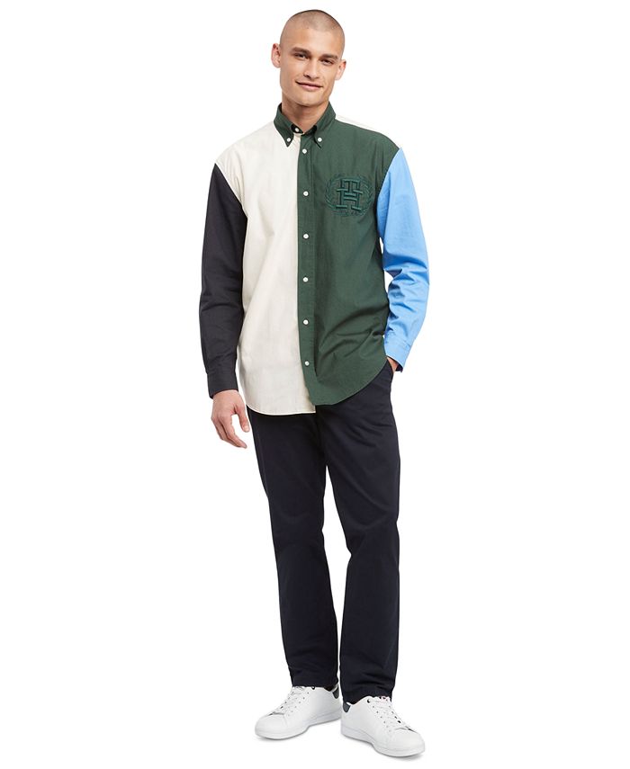 Tommy Hilfiger Men's Colorblocked Shirt - Macy's