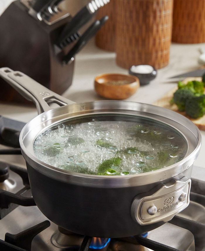 Calphalon Premier Space-Saving Hard-Anodized Aluminum Nonstick, 2.5 ...