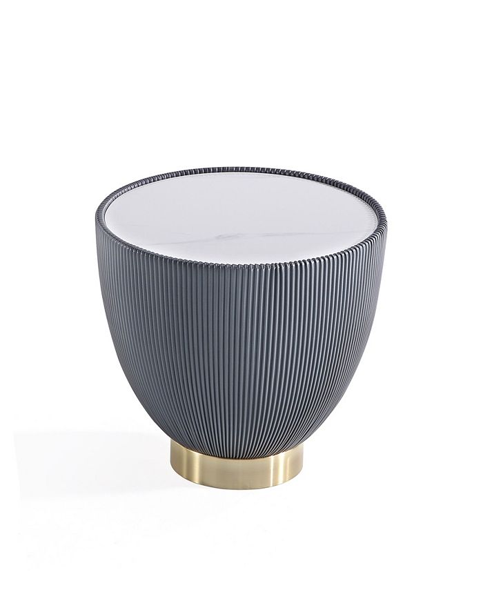 Manhattan Comfort Anderson 2-Piece Leatherette Upholstered Coffee Table ...