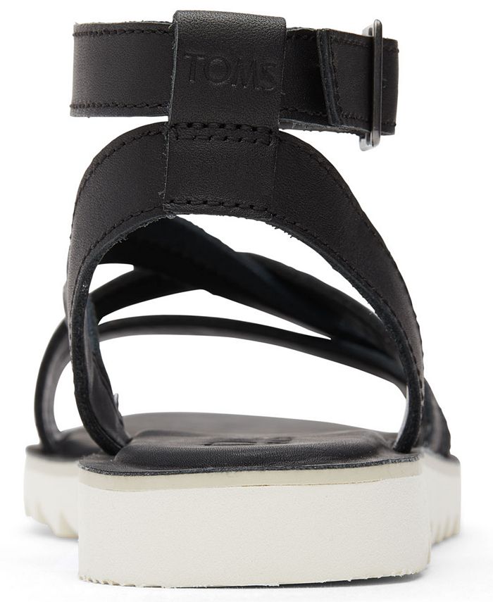 TOMS Women's Rory Ankle-Strap Flat Tread Sandals - Macy's