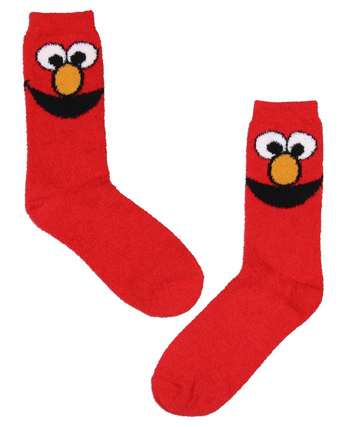 Sesame Street Socks Cookie Monster And Elmo Character Adult Unisex ...