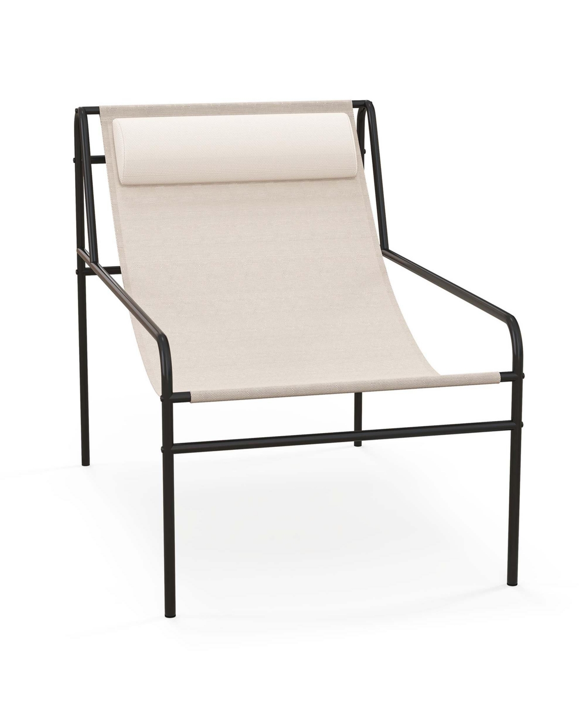 Click here for 1PC Patio Sling Lounge Chair with Removable Headre... prices