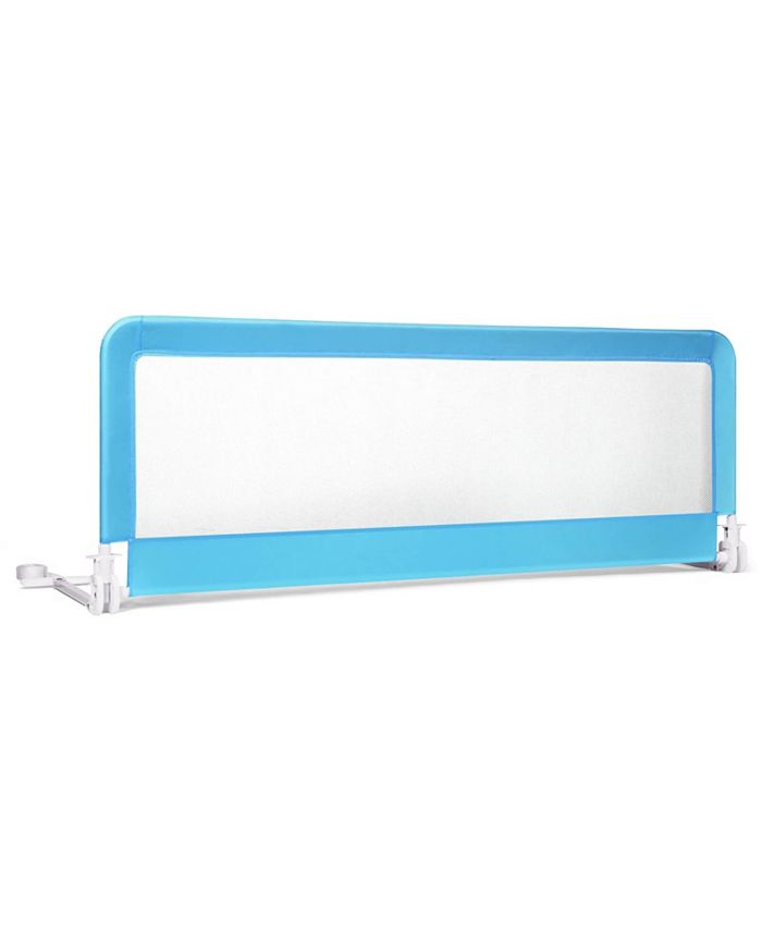 Slickblue 59 Inch Folding Breathable Baby Bed Rail Guard with Safety ...