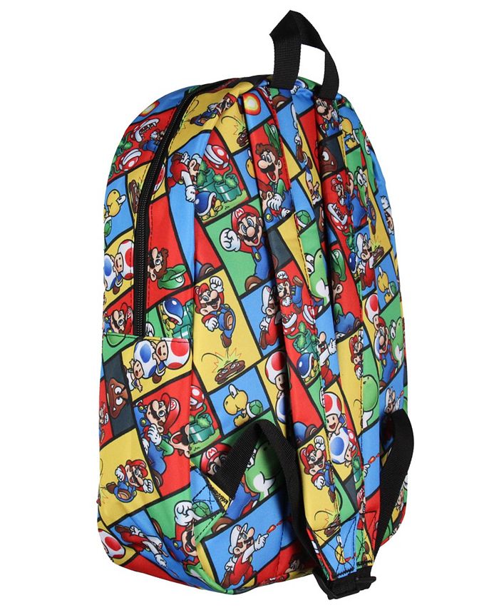 Nintendo Super Mario Backpack Multi Character Video Game School Travel ...
