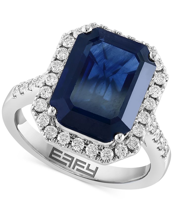 EFFY Collection EFFY® Sapphire (7-1/8 ct. t.w.) & Diamond (1/2 ct. t.w ...