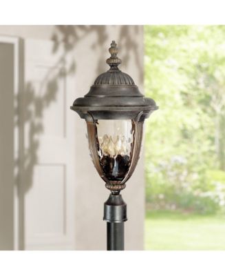 Bellagio Rustic Farmhouse Outdoor Post Light Fixture Veranda Bronze 24 ...