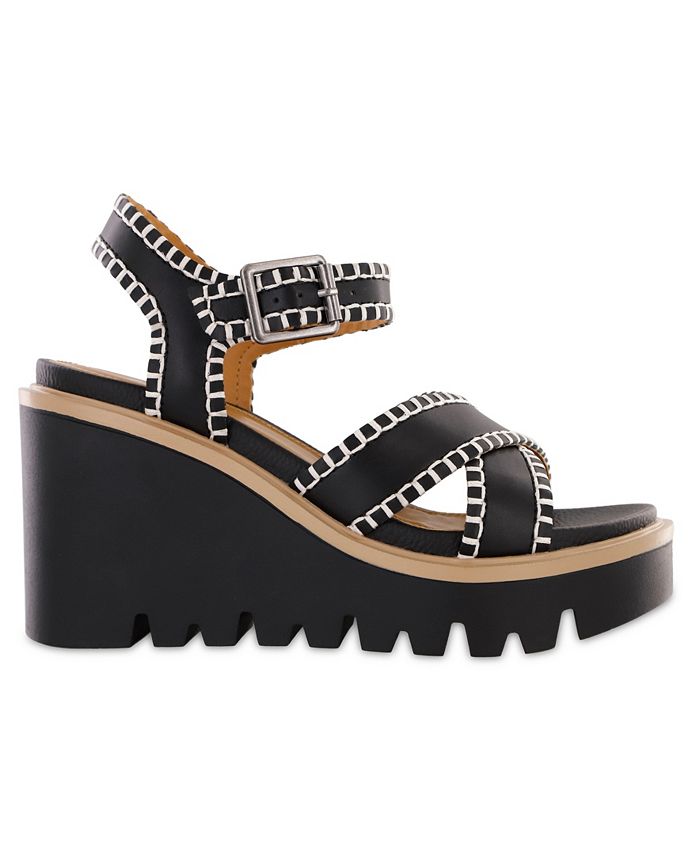 MIA Women's Cienna Platform Wedge Sandals - Macy's