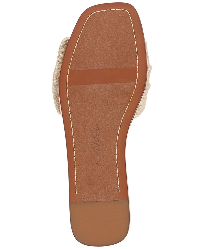 Sam Edelman Women's Ivana Buckle-Trim Slide Flat Sandals - Macy's