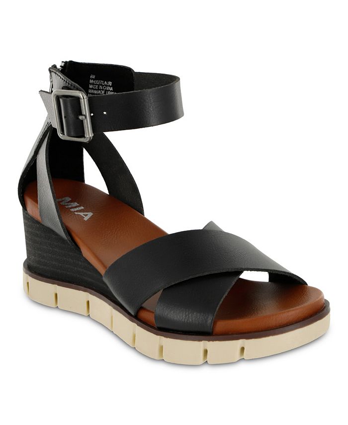 MIA Women's Lauri Wedge Sandals - Macy's
