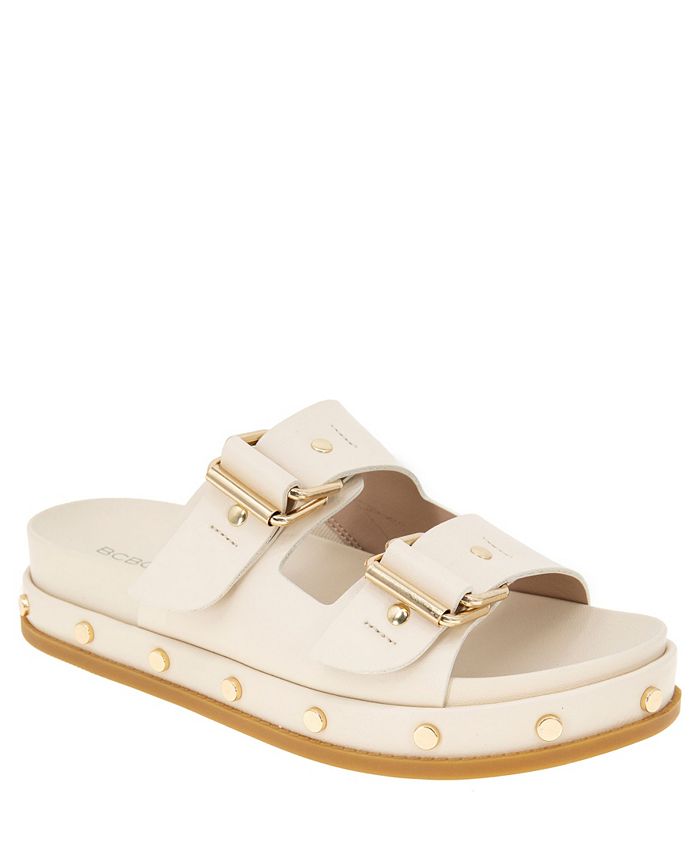 BCBGeneration Women's Bamba Footbed Slip-On Sandals - Macy's